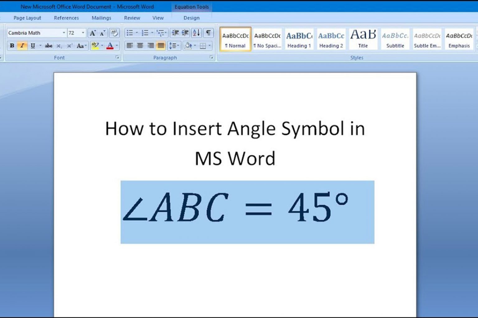 How To Make A Degree Symbol In PowerPoint 